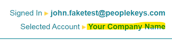Switching Accounts – PeopleKeys