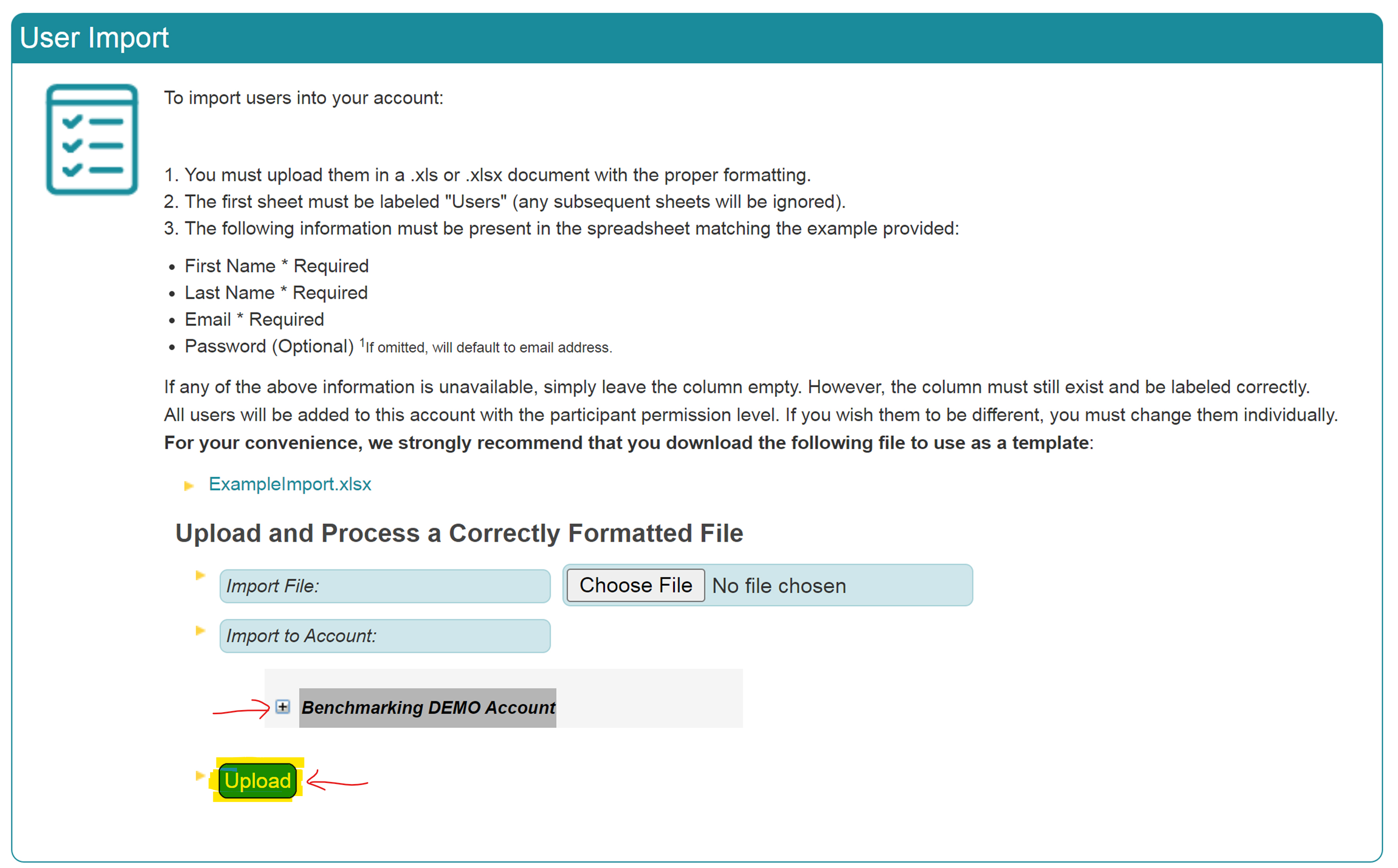 Import Users – PeopleKeys